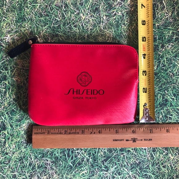 Shiseido | Bags | Shiseido Ginza Tokyo Red Makeup Bag With 33 Oz ...